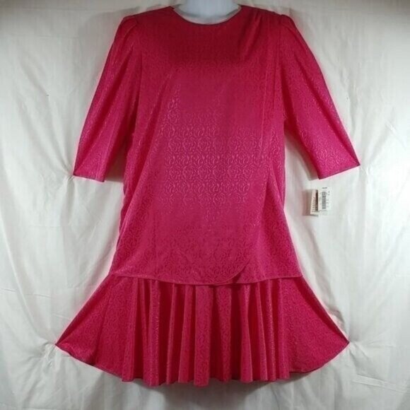 Lauren Michaels | Dresses | Vintage Lauren Michaels Womens Silky Pink ...